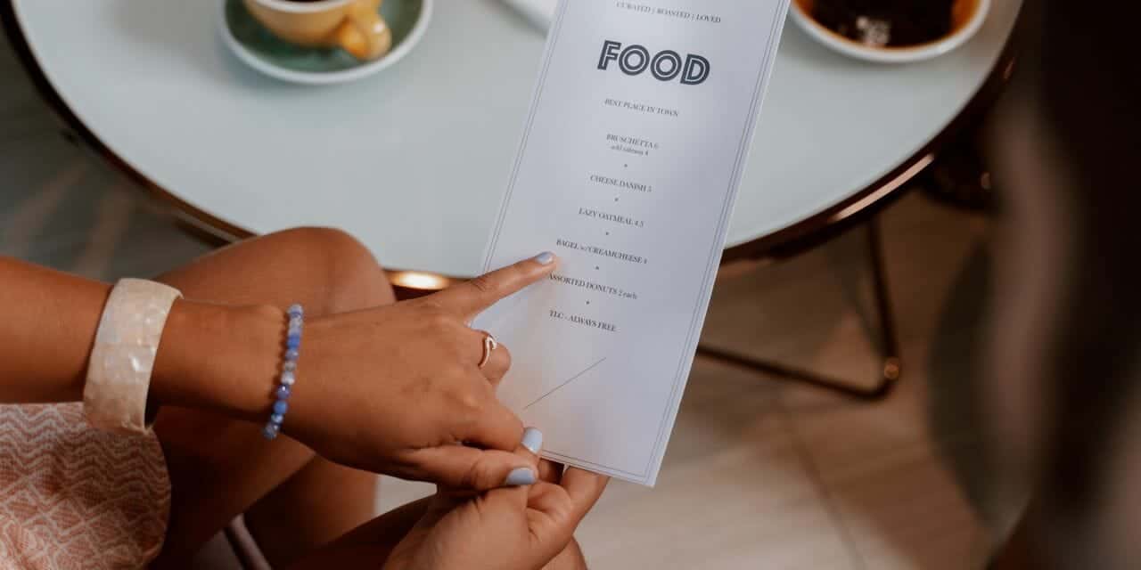 Por qué tener un menú reducido es una de las claves para el éxito